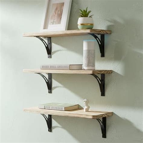 Reinforced Steel Bracket Wall Shelving For Bedroom Easy To Install