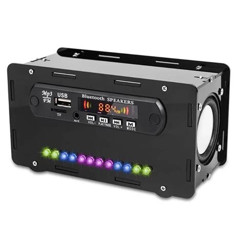 Kit De Haut Parleurs Bluetooth Diy Led Radio Fm Usb Amplificateur De
