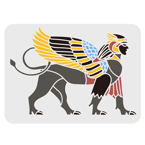 Sphinx Head Stencil
