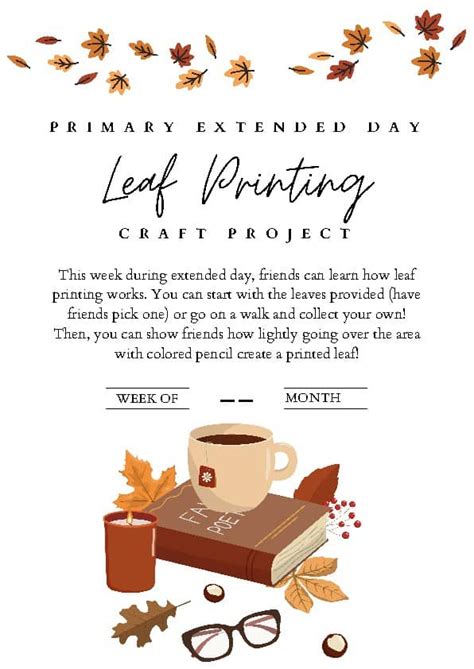 Leaf Printing Craft Instructions By Creative Minds Marketplace Tpt