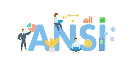 Ansi Institut Standar Nasional Amerika Konsep Dengan Kata Kunci Orang