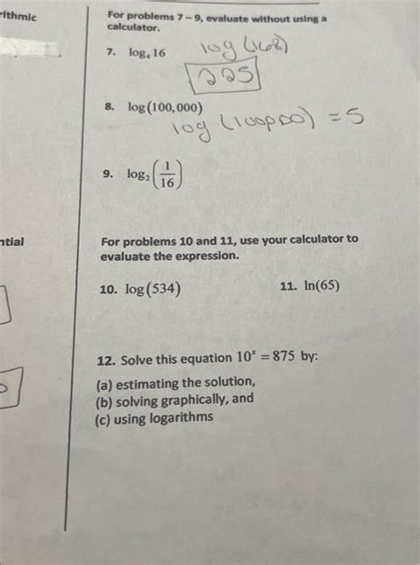 Solved For Problems 7 9 Evaluate Without Using A