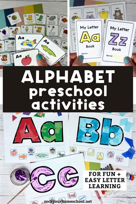 Letter Preschool Activities At Home How To Use For Alphabet Fun Rock