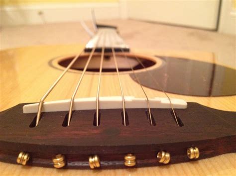 Acoustic Guitar Strings Close Up