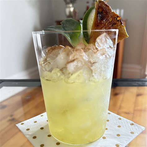 Grilled Pineapple Chartreuse Swizzle Recipe