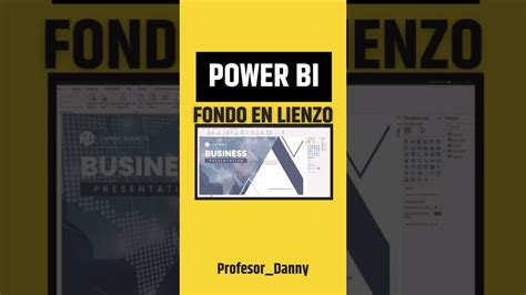Imagen De Fondo En El Lienzo De Power Bi Para Presentaciones Profesionales Youtube