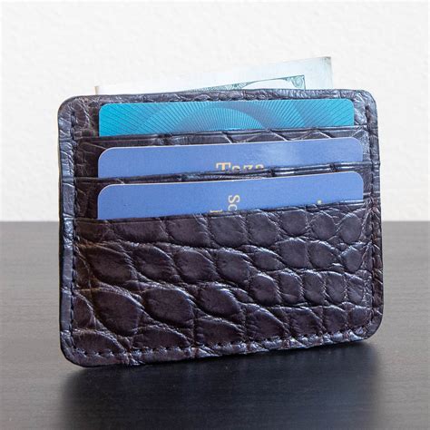 New Nile Crocodile Card Holders Taza Leather