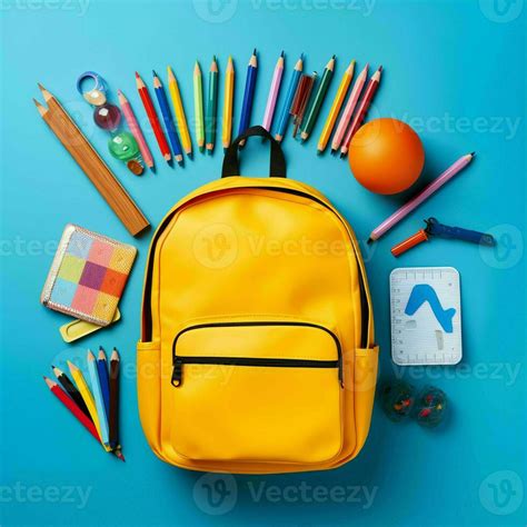 Back To School Concept Backpack With School Supplies 27679851 Stock