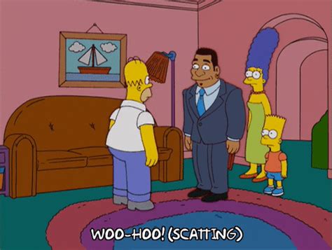 Homer Woohoo Dancing And Feeling It 