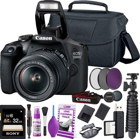 Canon Rebel T7 Eos 2000d Dslr Camera With Ef S 18 55 Mm F35 56 Is