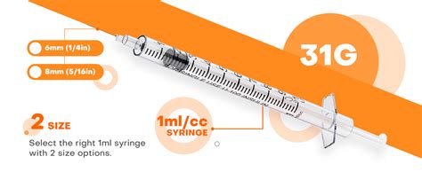 Insulin Syringe U 100 1mlcc With 31g 146mm Needle