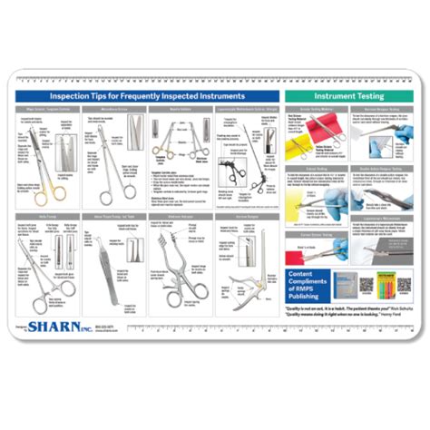 Instrument Inspection Mat National Surgical Corporation