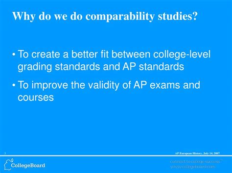 Ppt Ap European History College Comparability Study 2007 Powerpoint