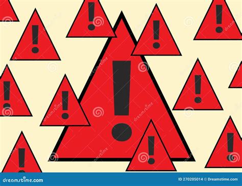 Triangular Warning Hazard Symbol Vector Illustration Cartoondealer