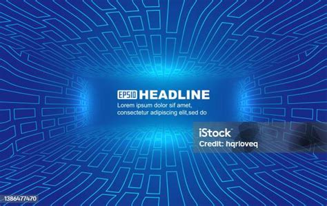 리본 라인 미래 과학 기술의 공간 배경의 직사각형 세로 확장 컴퓨터 네트워크에 대한 스톡 벡터 아트 및 기타 이미지 컴퓨터 네트워크 0명 개념 Istock