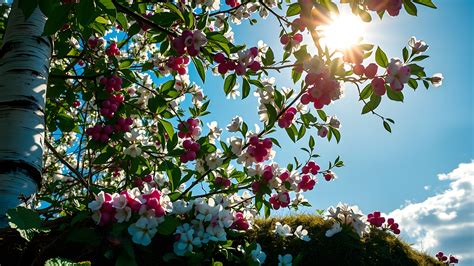 Kanopi Musim Semi Bunga Putih Buah Gambar Gratis Di Pixabay