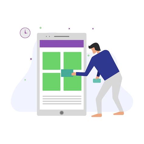 Premium Vector People Building A Mobile App