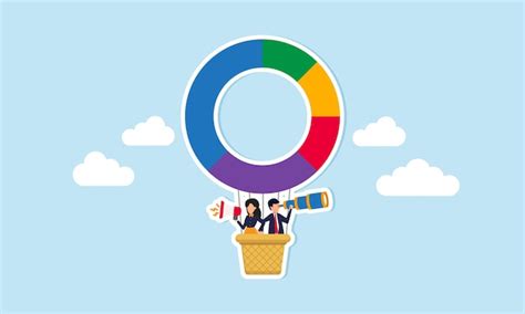 Premium Vector Forecasting Business Trends Via Pie Chart Planning