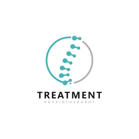 Premium Vector Treatment Physiotherapy Chiropractic Logo Design