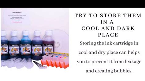 4 Steps To Store Ink Cartridges PPT
