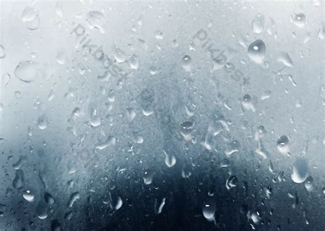 realistic rainy day raindrops background water droplets psd free