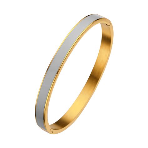 Plain Grey Enamel Bangle Palmonas