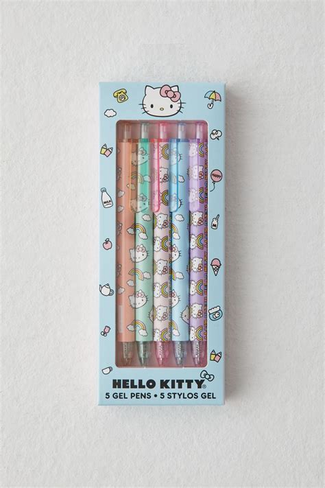 Sanrio Hello Kitty Gel Pen Set Urban Outfitters Singapore Clothing