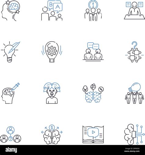 Emotional Intelligence Line Icons Collection Empathy Self Awareness