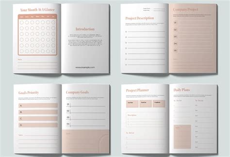 Planner Layout Design Template Print Templates Ft Planner And Dailyplanner Envato
