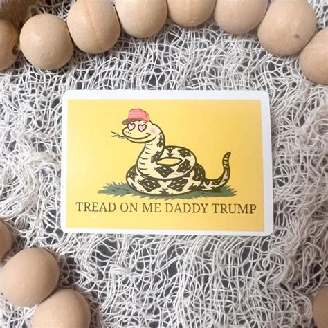 Tread On Me Daddy Sticker Etsy