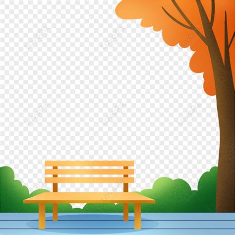 Park Border Bench Park Autumn Park Park Tree Png Free Download And