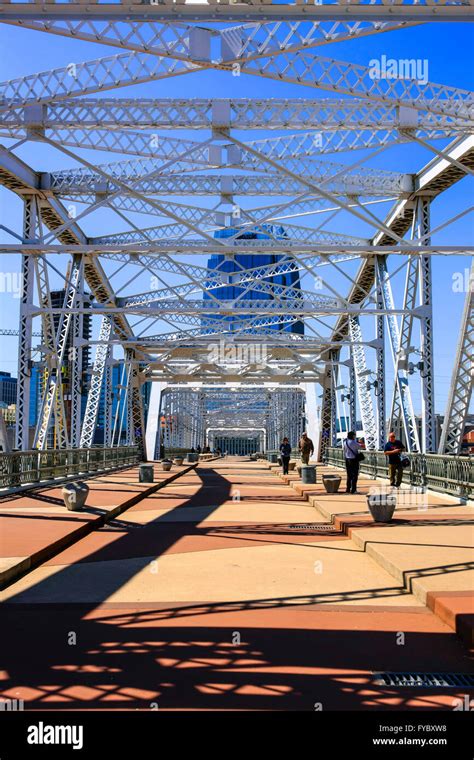 The Shelby Street Bridge Also Called The John Seigenthaler Pedestrian
