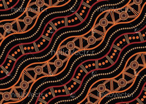 Aboriginal Vector Seamless Pattern Background Download Graphics And Vectors Background