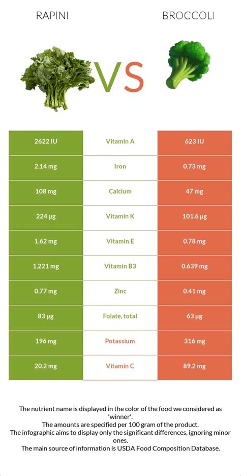 Rapini Vs Broccoli — In Depth Nutrition Comparison