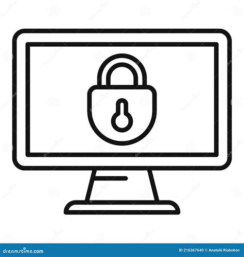 Multi Factor Authentication Icon Outline Style Stock Vector