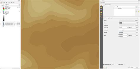 QGIS Clear Gap Visible Between Contour Polygons Geographic Information Systems Stack Exchange