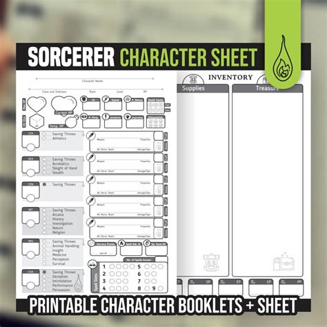 Dandd 5e Fillable Character Sheet Excel