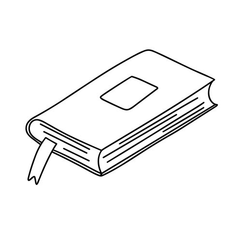 Premium Vector Book Outline In Doodle Style Isolated On White