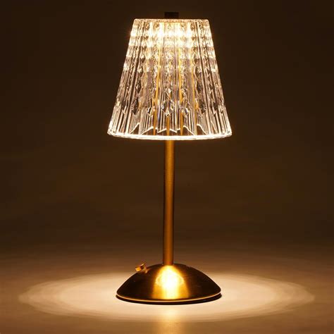 Nusogon Cordless Touch Table Lamp 3500mah Led Rechargeable Small Dask Lamp 3 Colors Dimmable