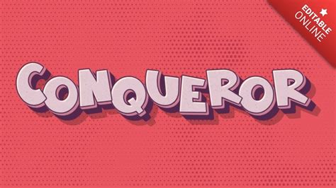 Conqueror Toons Text Effect Generator