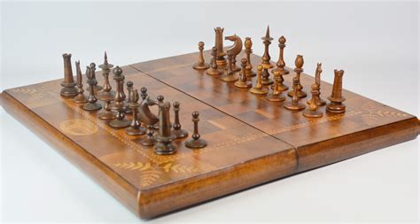 Ref1819 Fine Irish Set And Board Antique Chess Shop