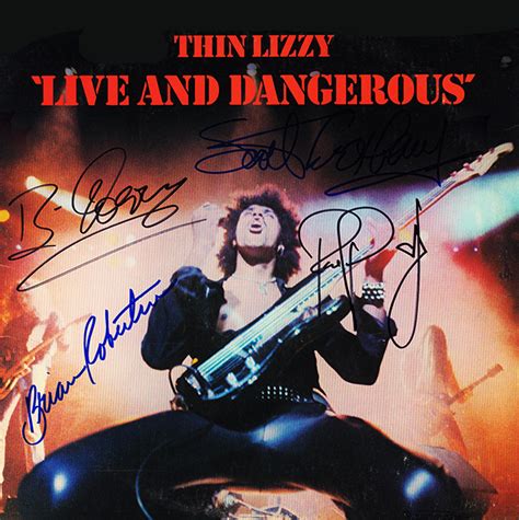 Thin Lizzy Album Autographed Collectible