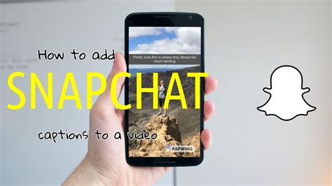 How To Add A Snapchat Caption To A Video