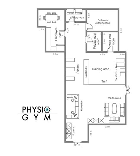 Floor Plan For Physio Gym Edrawmax Template