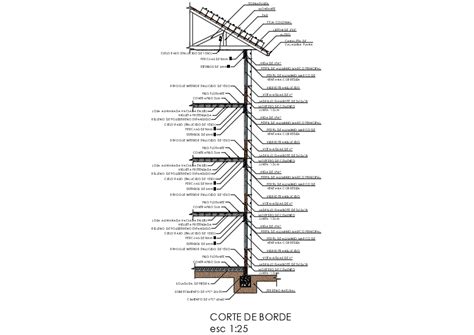 Corte De Borde De Edificio Multi Familiar 1855 Kb Bibliocad