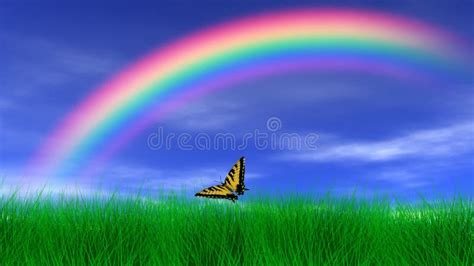 Rainbow Grass Land With Unicorn Stock Video Video Of Grass Unicorn