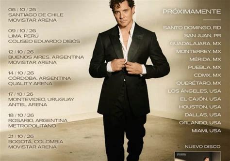 David Bisbal Anuncia Nuevo álbum Y Confirma Gira Por Latinoamérica Y