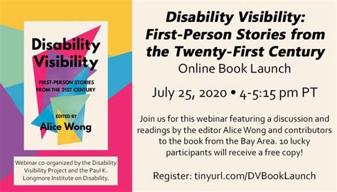 725 Disability Visibility Online Book Event Disability Visibility