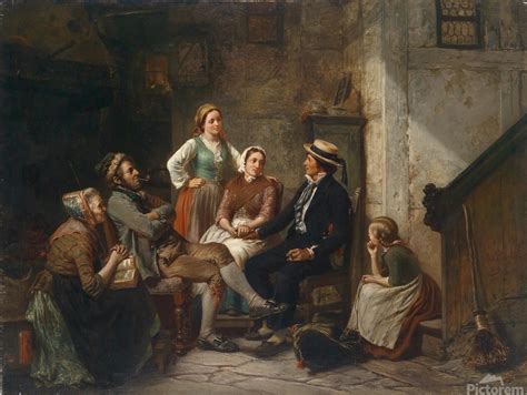 Heimkehr Des Jungen Seemanns 1859 By Carl Wilhelm Hübner 18141879