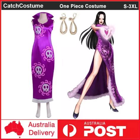 One Piece Boa Hancock Cosplay Costume Cheongsam Women Halloween Fancy